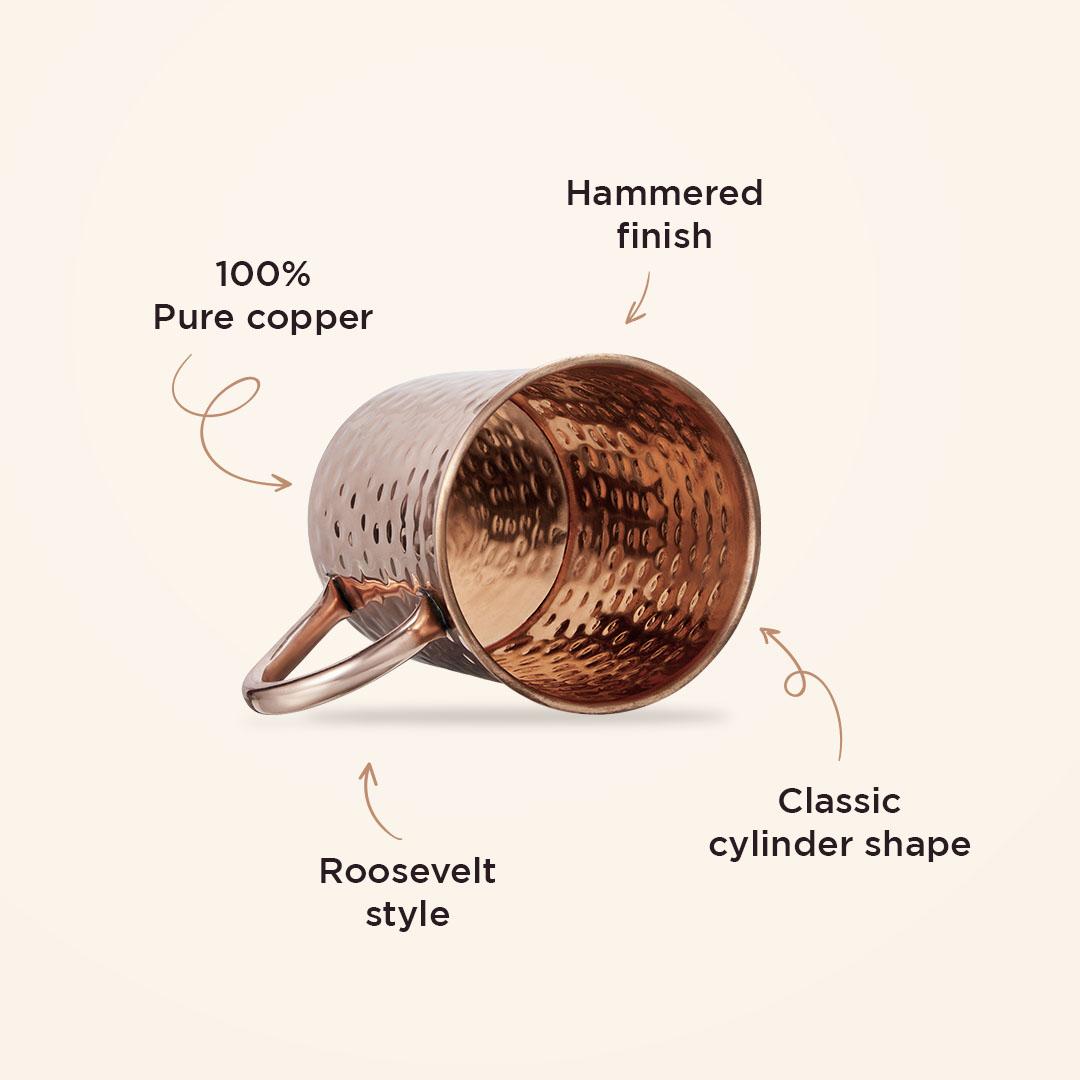 Pack of 04 Cylinder Mugs + 04 Angled Straws (L